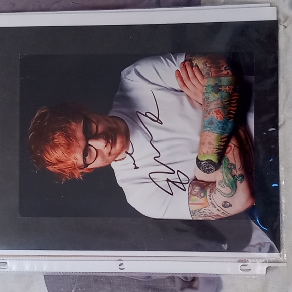 Other | Ed Sheeran Signed Photo | Poshmark